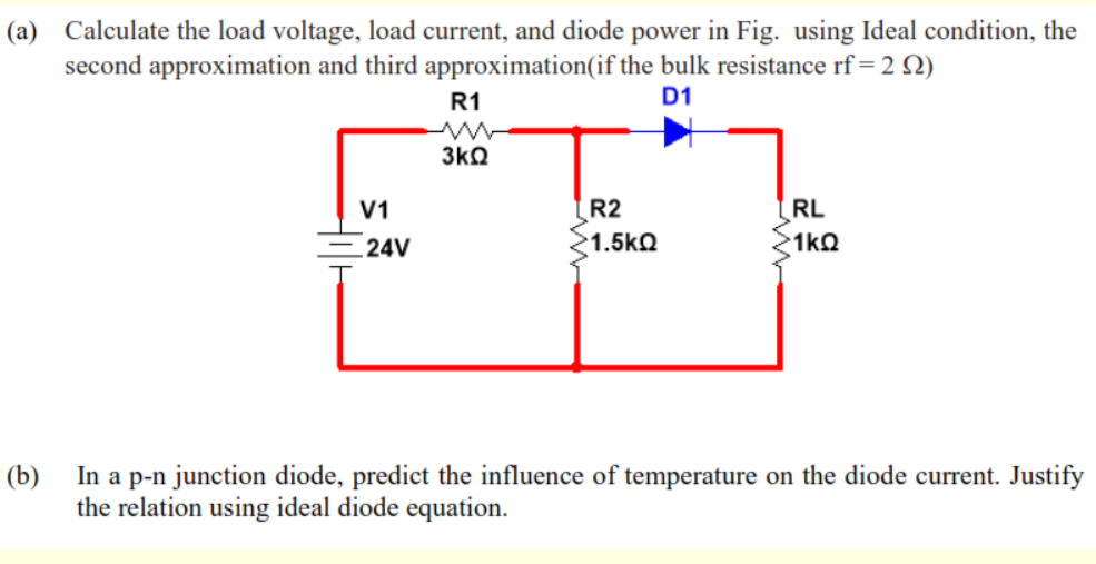 Solved (a) Calculate the load voltage, load current, and | Chegg.com