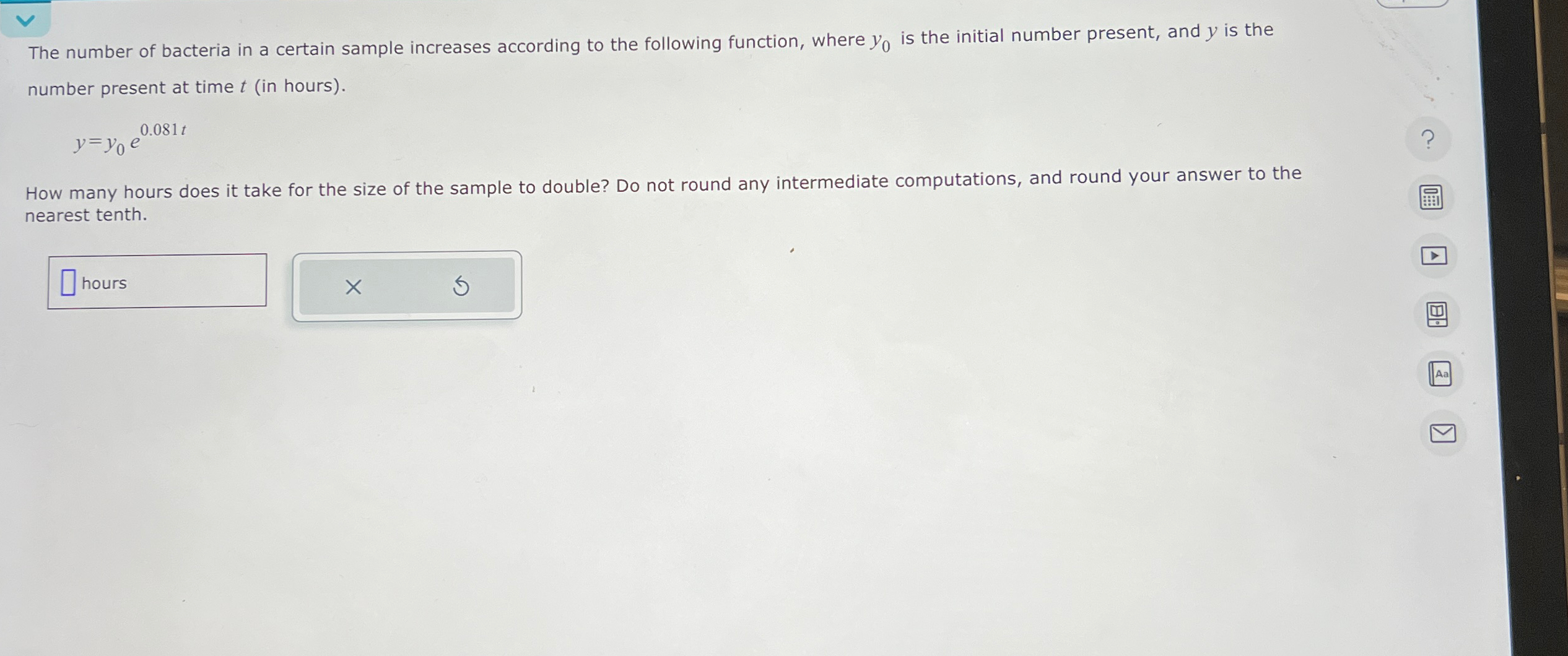 Solved The number of bacteria in a certain sample increases | Chegg.com