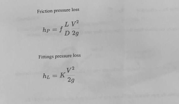 Solved Question 1: Estimate pressure drop for the piping | Chegg.com