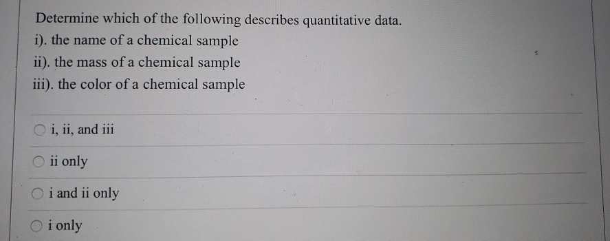 Solved Determine which of the following describes | Chegg.com
