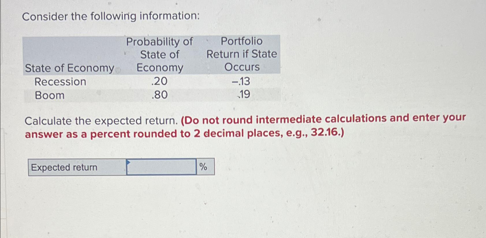 Solved Consider the following | Chegg.com
