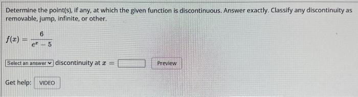 Solved Determine the point(s), if any, at which the given | Chegg.com