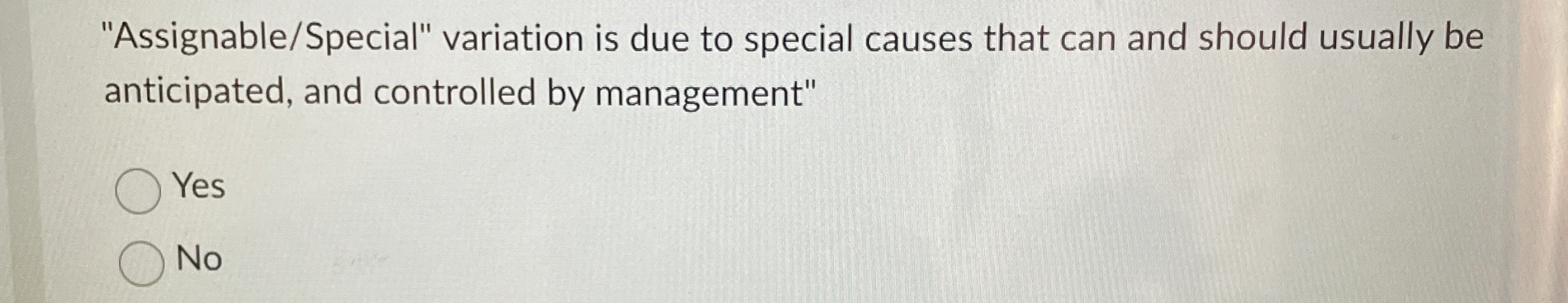 Solved "Assignable/Special" ﻿variation is due to special | Chegg.com