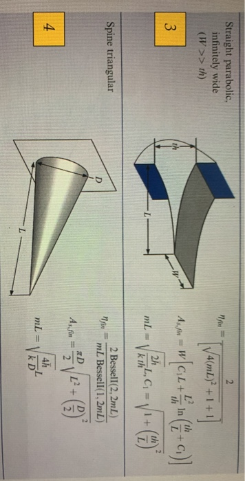 The fin efficiency (ror ) is an important parameter. | Chegg.com