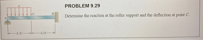 Solved PROBLEM 9.29 Determine the reaction at the roller | Chegg.com