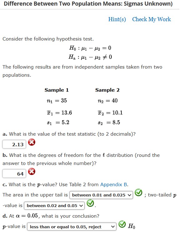 Solved Hint(s) ﻿Check My ﻿WorkConsider the following | Chegg.com