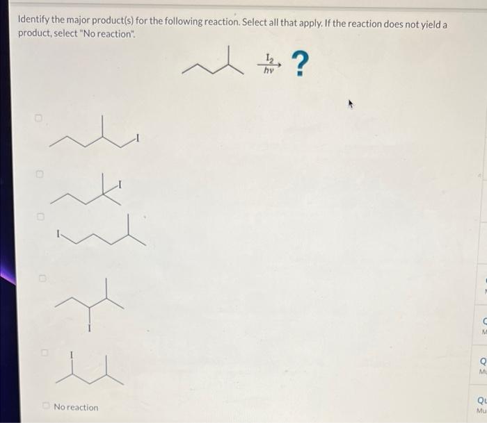 Solved Identify the major product(s) for the following | Chegg.com