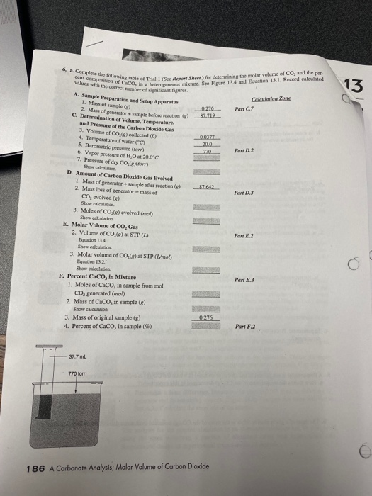 Experiment 13 Experiment 13 Prelaboratory Assignment | Chegg.com