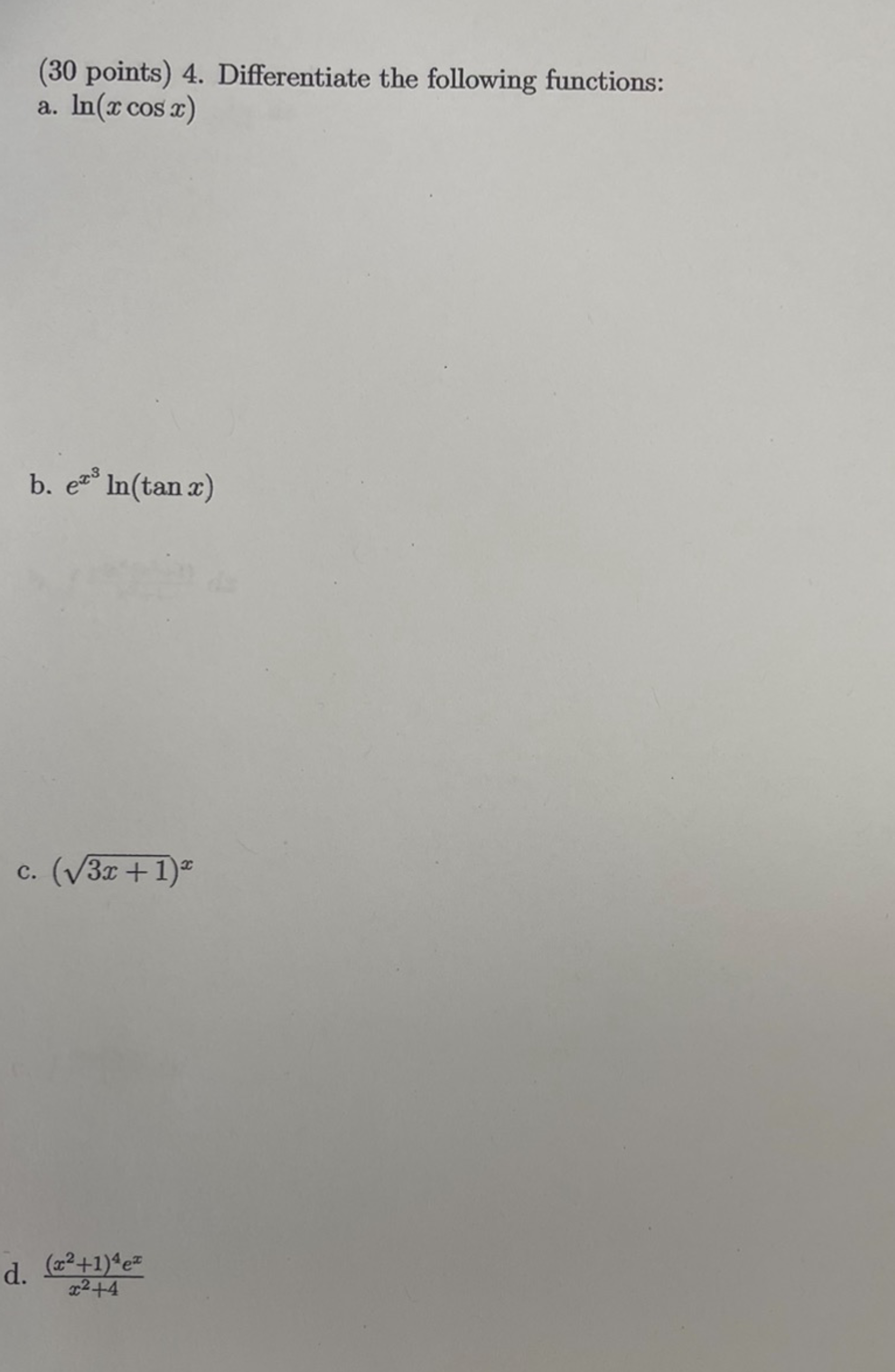 Solved 5)Evaluate the following | Chegg.com