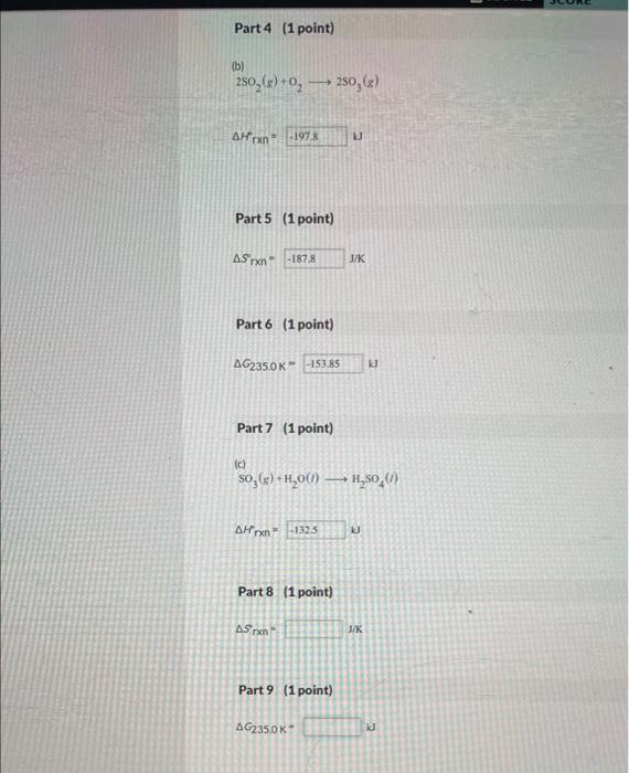 Solved 18 Question (12points) What are ΔHnon ΔSnxn, and | Chegg.com