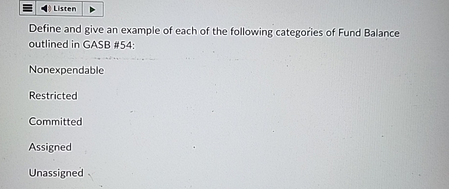 Solved Define and give an example of each of the following | Chegg.com