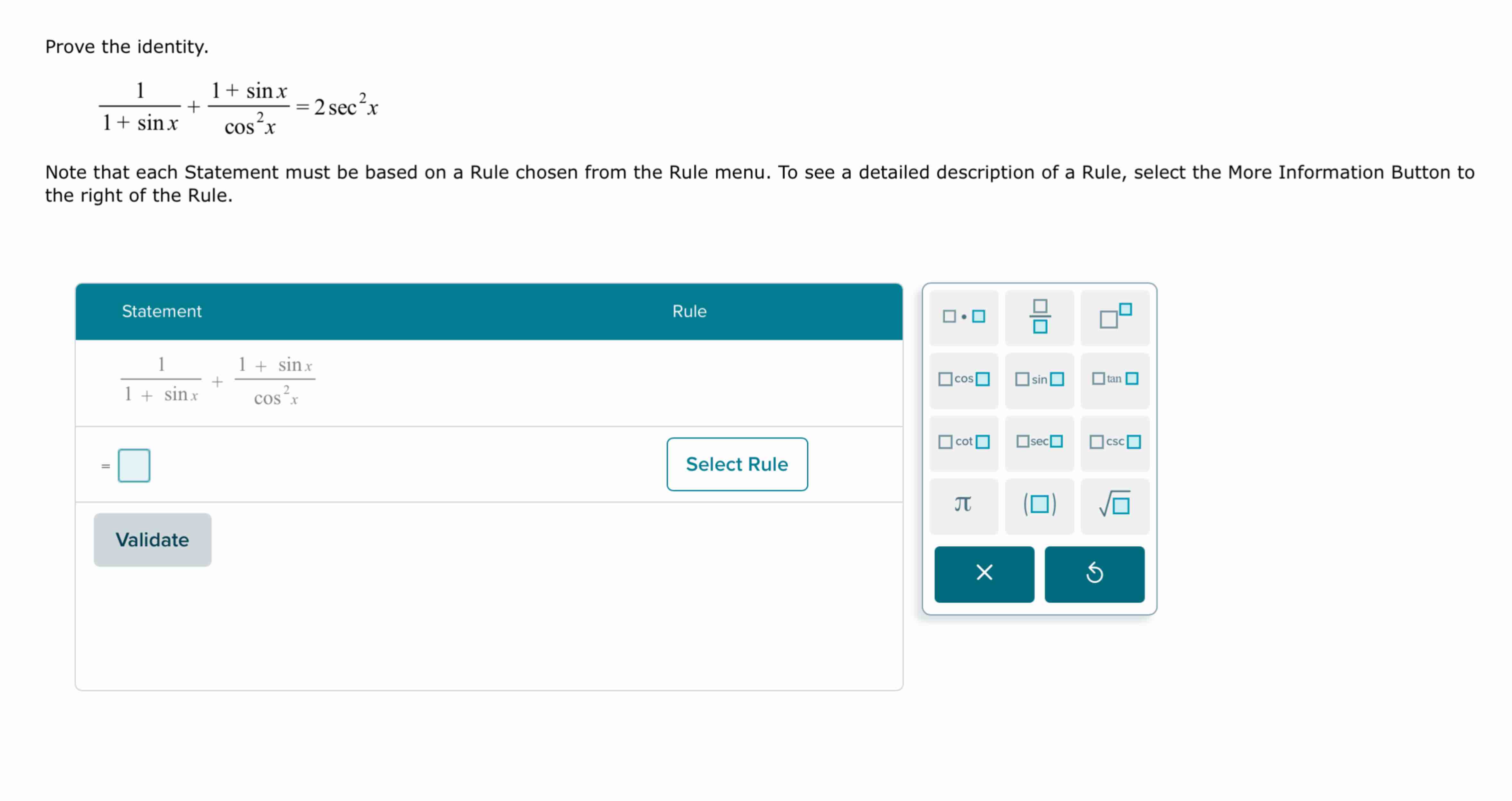 Solved Prove the identity.11+sinx+1+sinxcos2x=2sec2xNote | Chegg.com