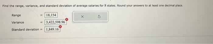 Solved Find the range, variance, and standard deviation of | Chegg.com
