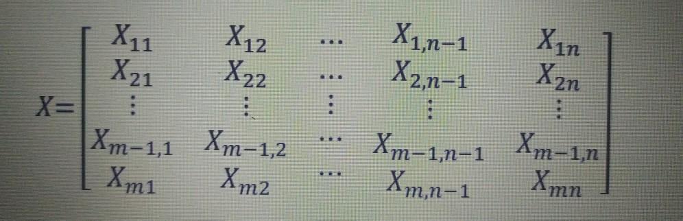 Solved Consider a random matrix of order mxn, X, that is, | Chegg.com