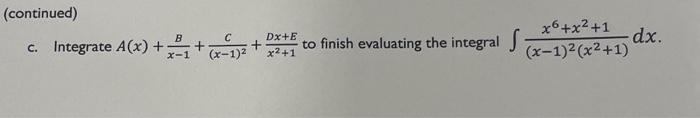Solved b. Use partial fraction decomposition to rewrite | Chegg.com