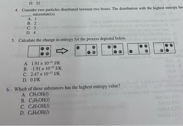 Solved 4. Consider two particles distributed between two | Chegg.com