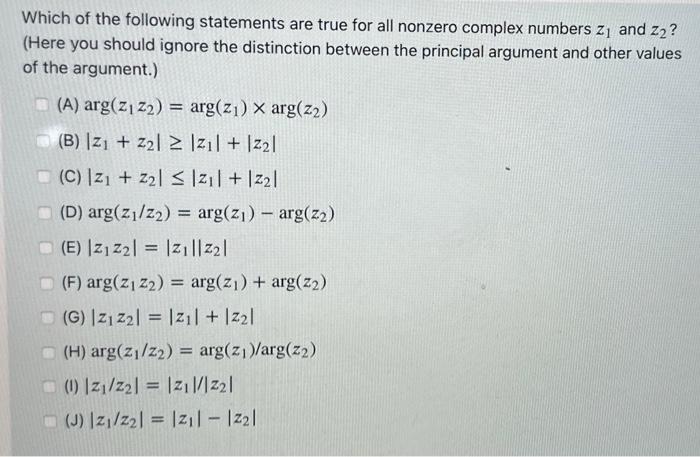 Solved Which of the following statements are true for all | Chegg.com