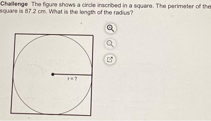 Solved Challenge The figure shows a circle inscribed in a | Chegg.com