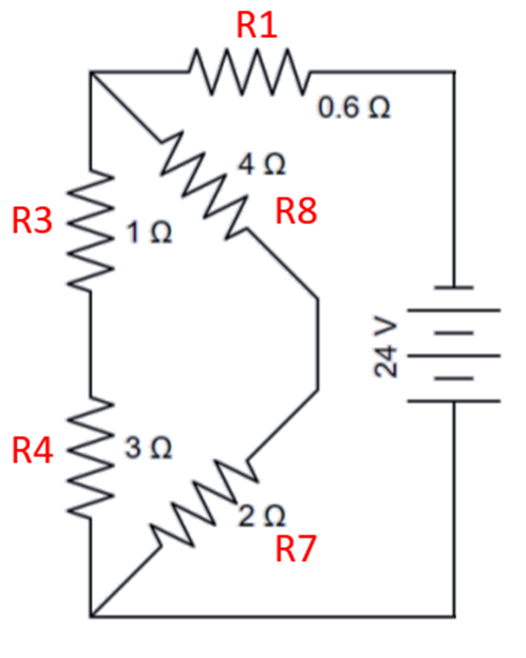 1.What is the current through resistor R7 ﻿in Amps | Chegg.com