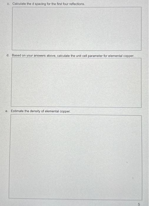 Solved 4. Consider metallic copper. Copper crystallizes in a | Chegg.com