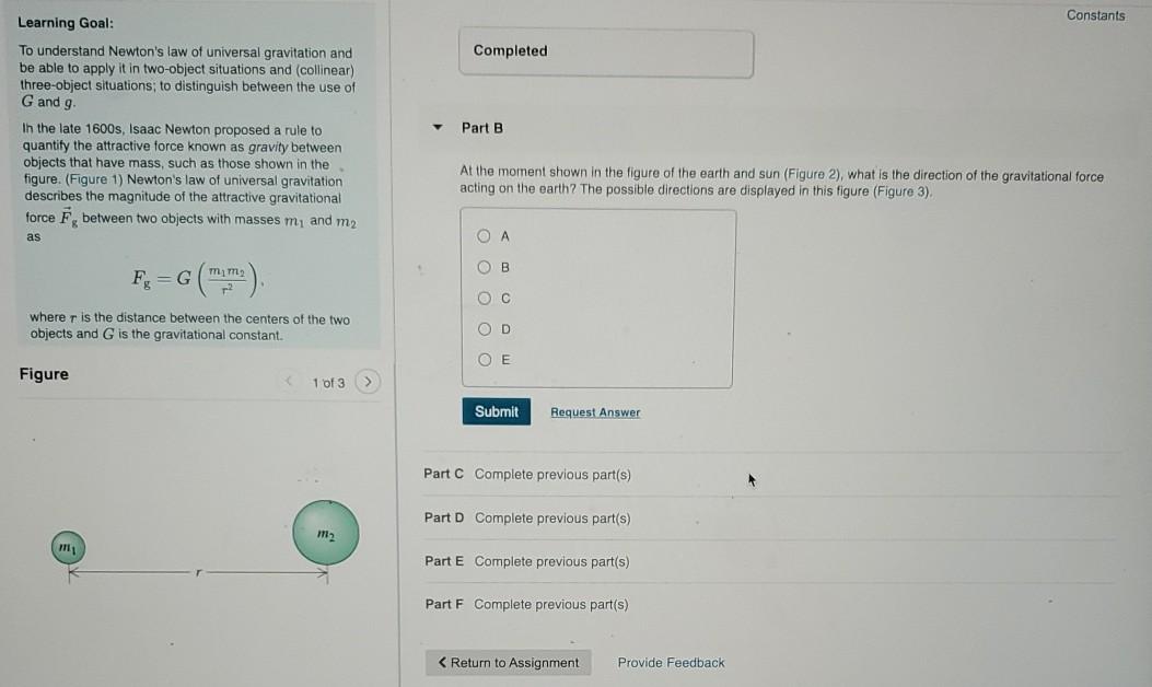 Solved Constants Completed Learning Goal: To understand | Chegg.com