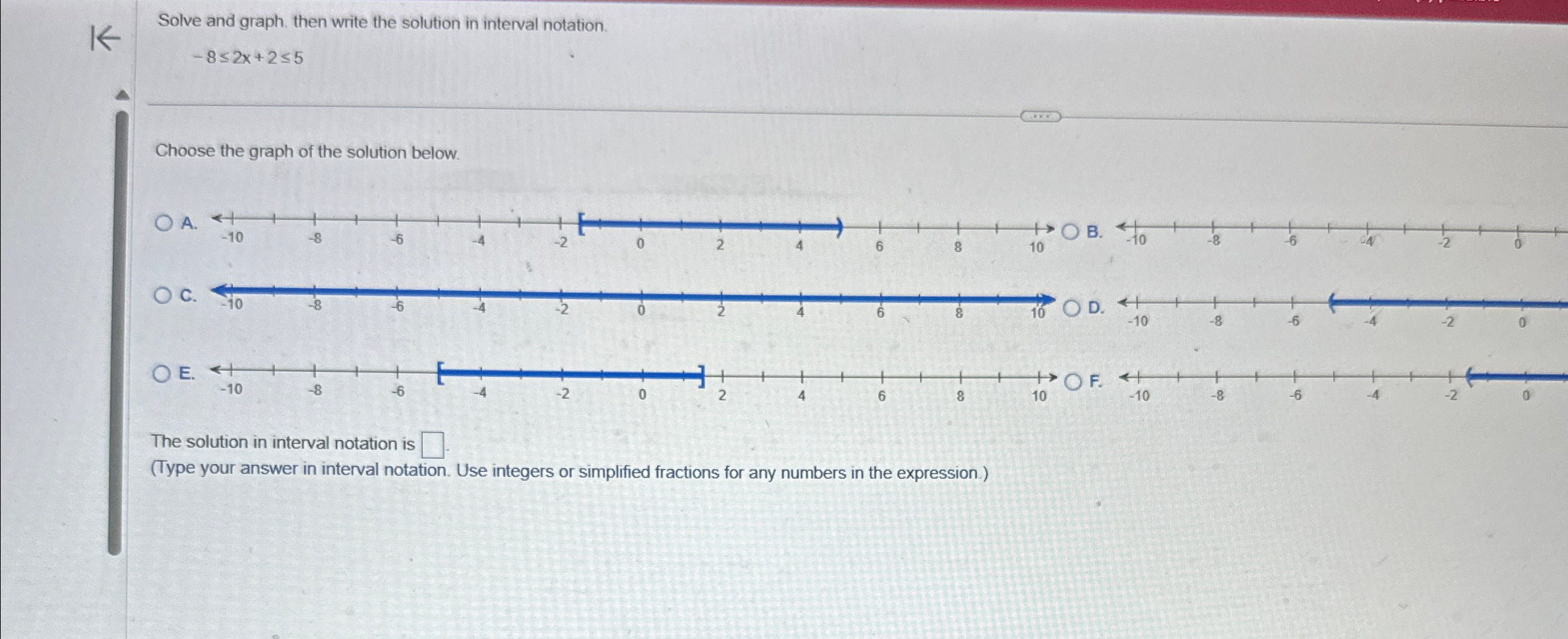 Solved Solve and graph. then write the solution in interval | Chegg.com