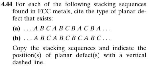 Solved 4.44 For each of the following stacking sequences | Chegg.com