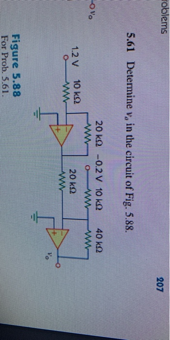 Solved roblems 207 5.61 Determine v, in the circuit of Fig. | Chegg.com Solved roblems 207 5.61 Determine v, in the circuit of Fig. | Chegg.com