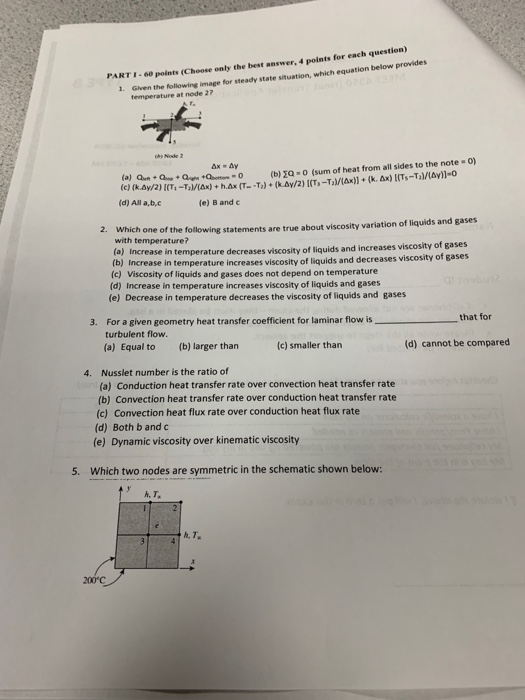 Solved la) Nodes 1 and a b) Nodes 2 and 4 c) Nodes 1 and 2 | Chegg.com
