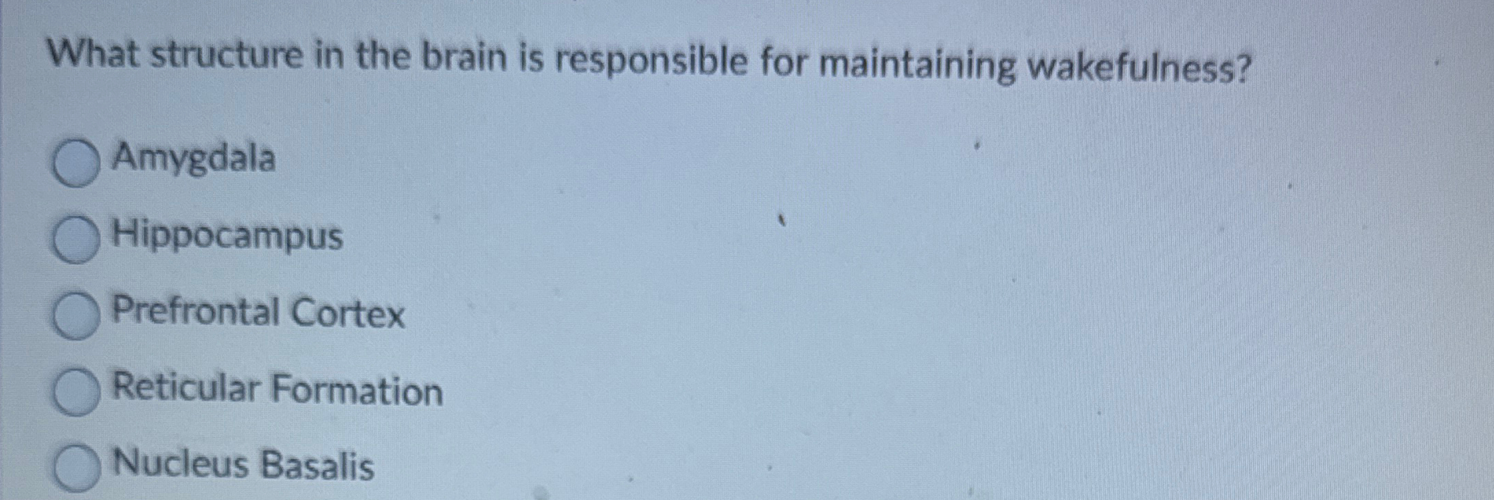 What structure in the brain is responsible for | Chegg.com