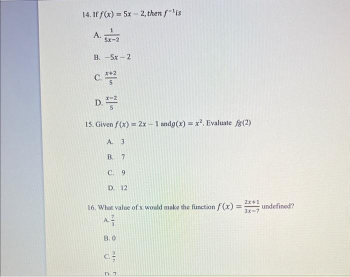 12. The relationship that BEST describe the mapping | Chegg.com