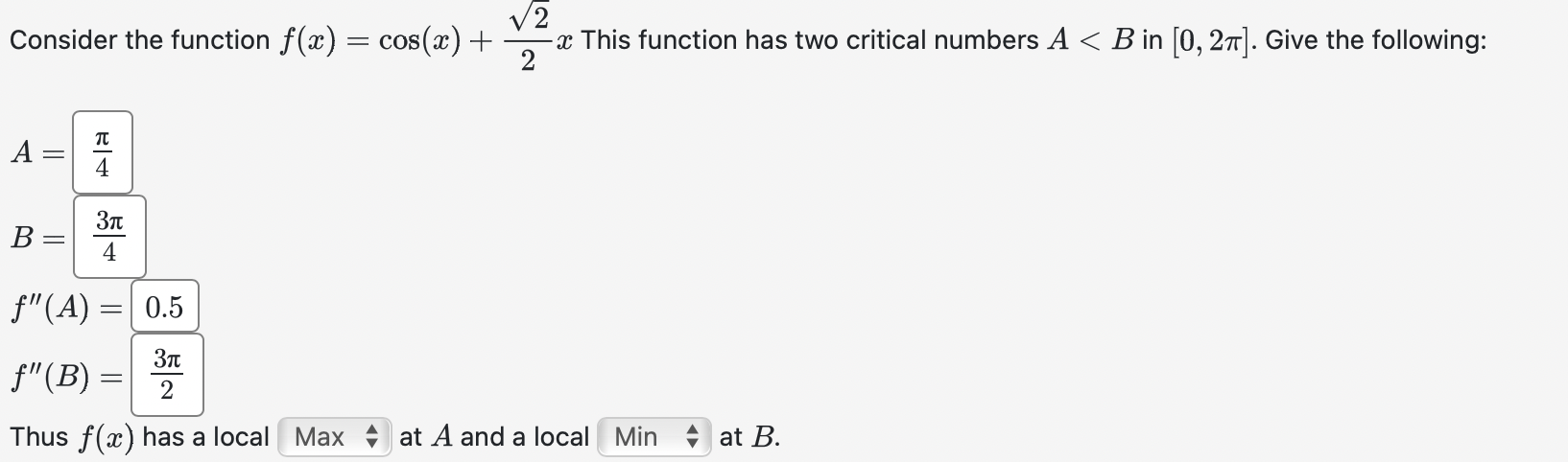 Solved Consider the function f(x)=cos(x)+222x ﻿This function | Chegg.com