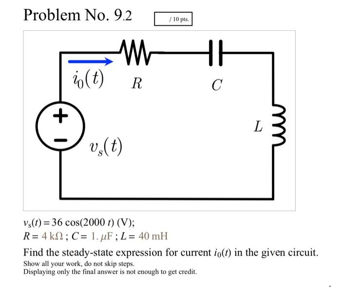 Solved Problem No. 9.2 110pss | Chegg.com