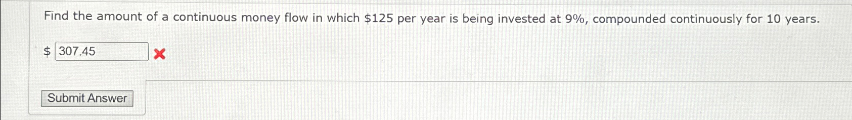Solved Find the amount of a continuous money flow in which | Chegg.com
