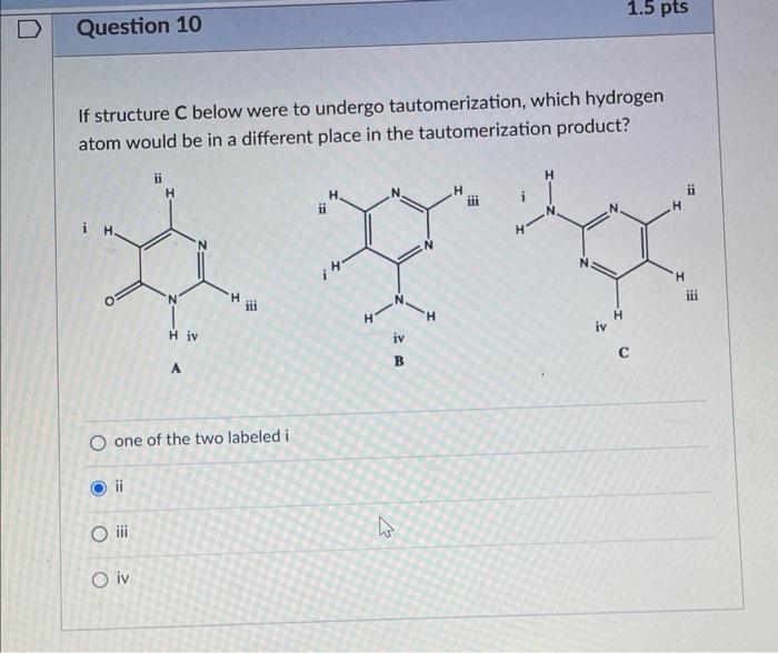 Solved Select all tautomers of the structure above the line. | Chegg.com