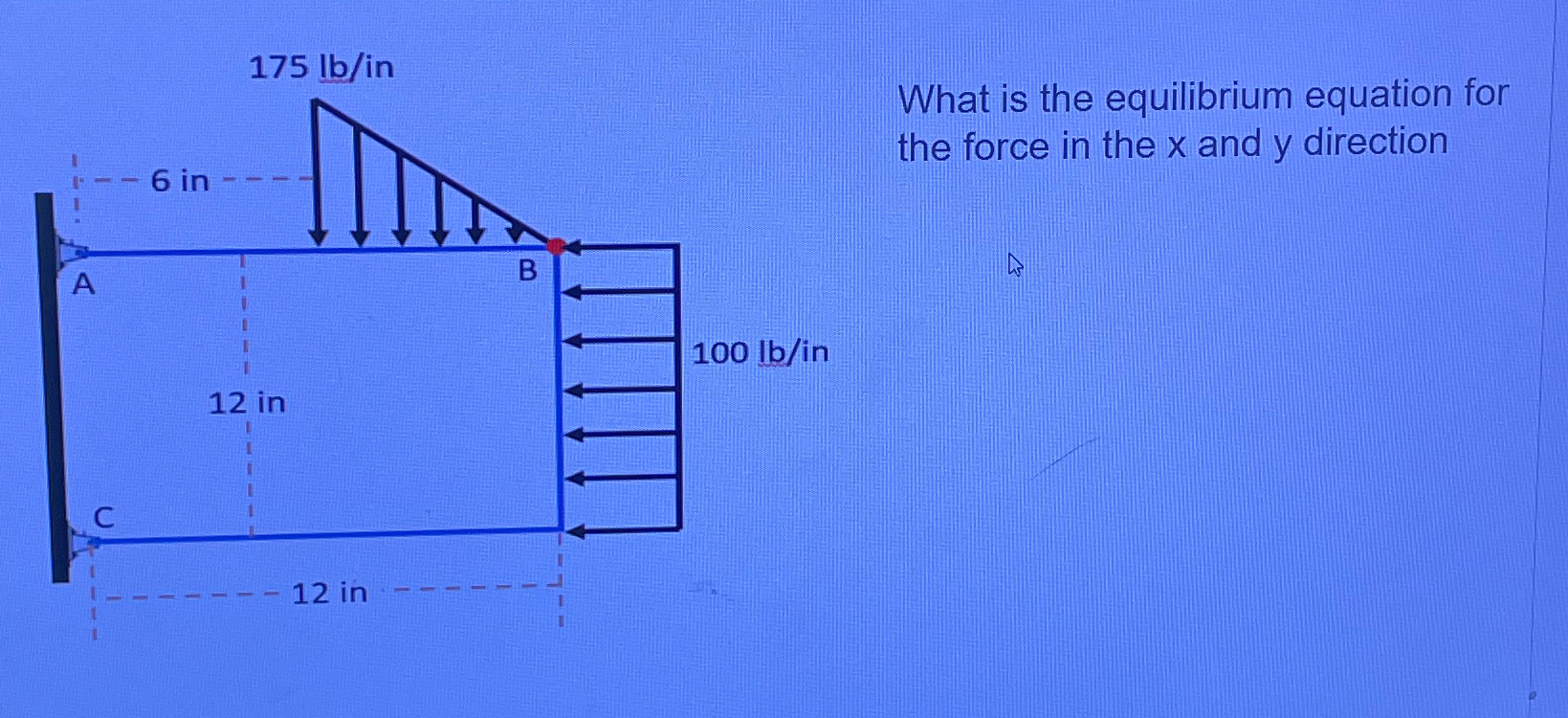 Solved What is the equilibrium equation for the force in the | Chegg.com