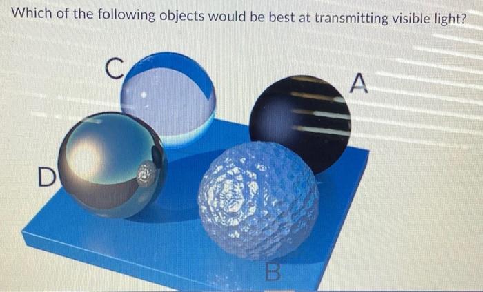 Solved Which of the following objects would be best at | Chegg.com