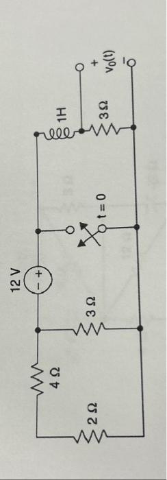 Solved please find Vo(t) for t > 0 in the following circuit | Chegg.com