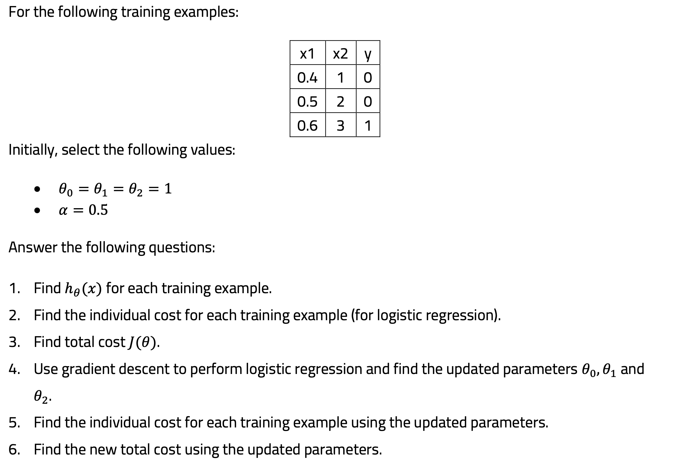 Solved ASAP SOLVE USING FORMULAS NOT CODE ﻿For the following | Chegg.com
