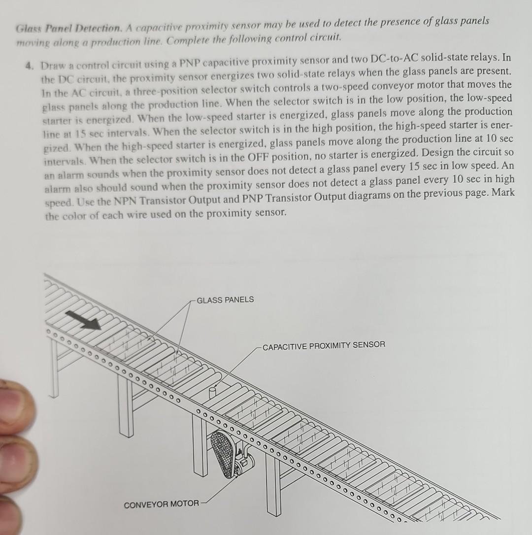 Solved Glass Panel Detection. A capacitive proximity sensor | Chegg.com