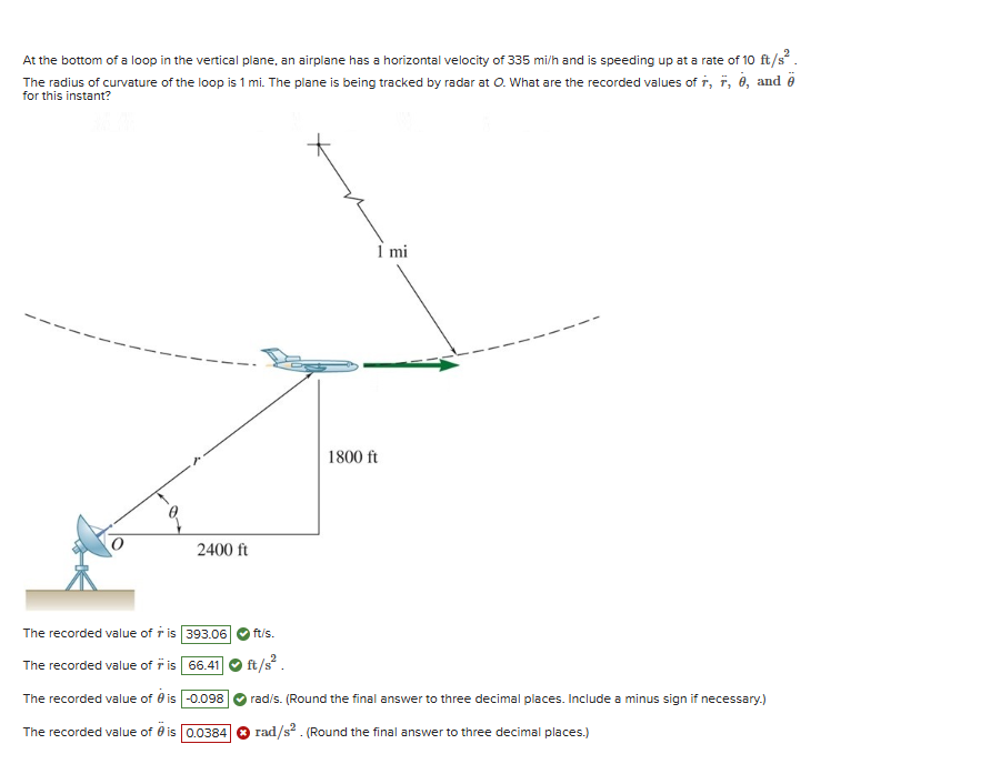 Solved At ﻿the bottom of ﻿a loop in ﻿the vertical plane, an | Chegg.com
