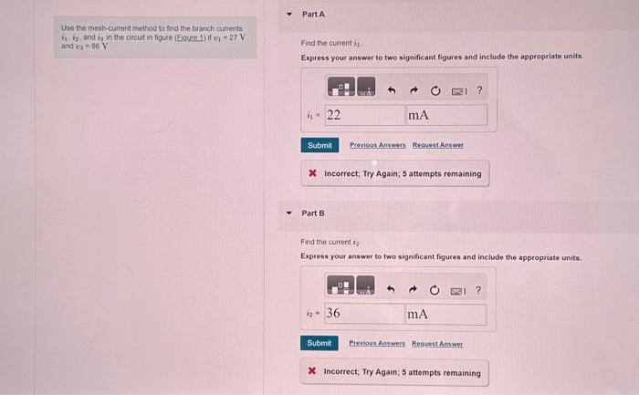 Solved Use the mesh-current method to find the branch | Chegg.com