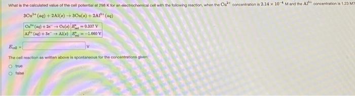Solved What is the calculated value of the coll potential at | Chegg.com