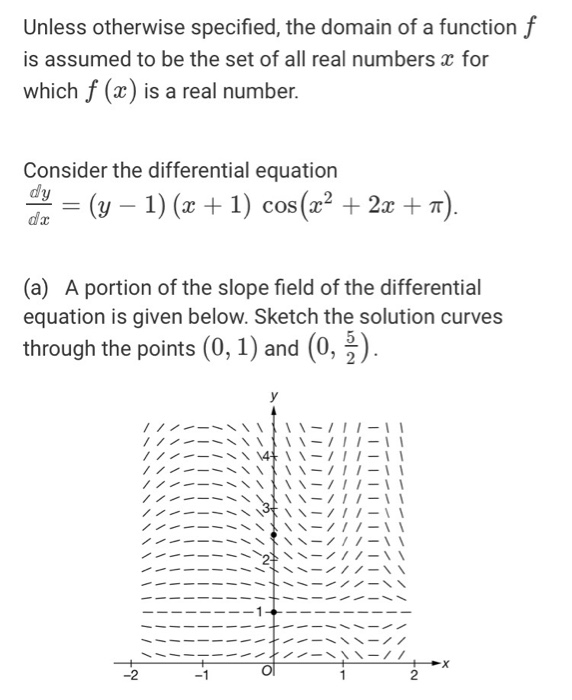Solved Unless otherwise specified, the domain of a function | Chegg.com
