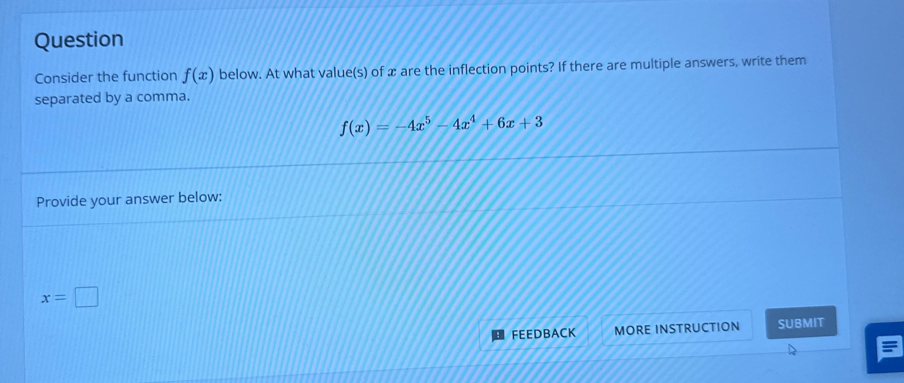 Solved Questionconsider The Function F X ﻿below At What