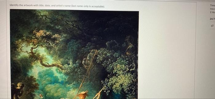Solved Identify the artwork with title date and artist's | Chegg.com