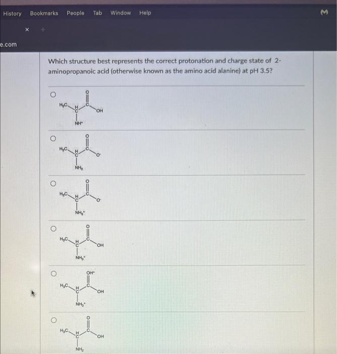 Solved Which structure best represents the correct | Chegg.com