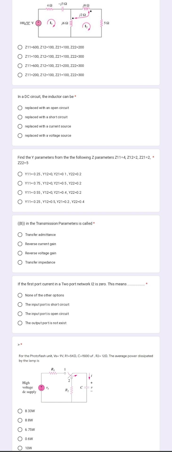 Solved Z11=600,Z12=100,Z21=100,Z22=200 | Chegg.com