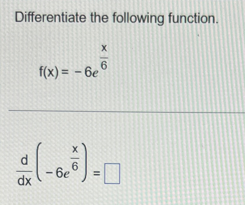 Solved Differentiate the following | Chegg.com