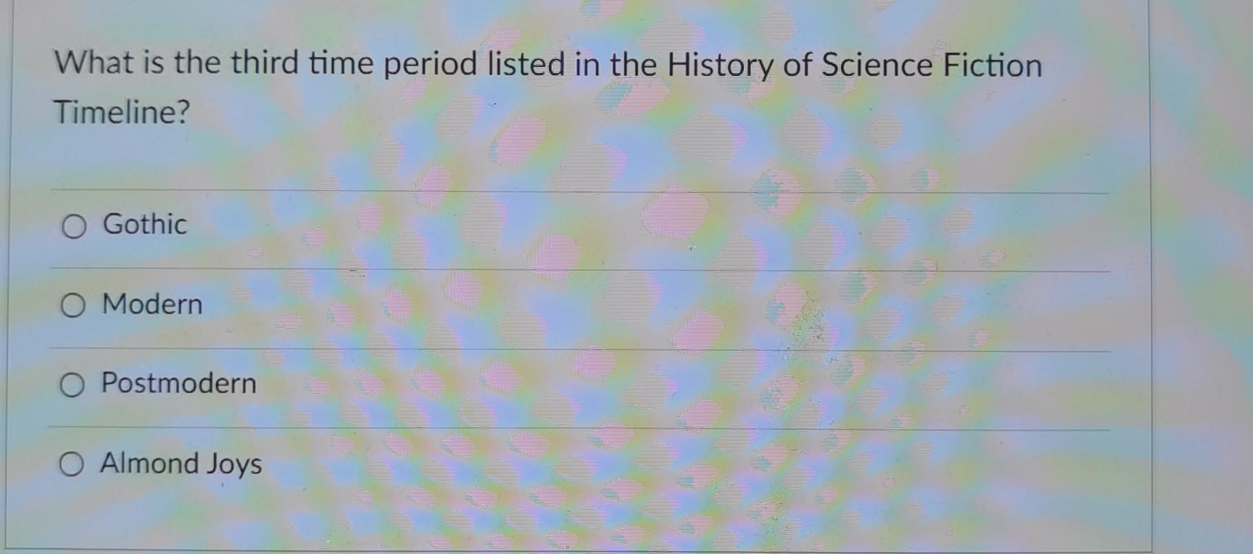 What is the third time period listed in the History | Chegg.com